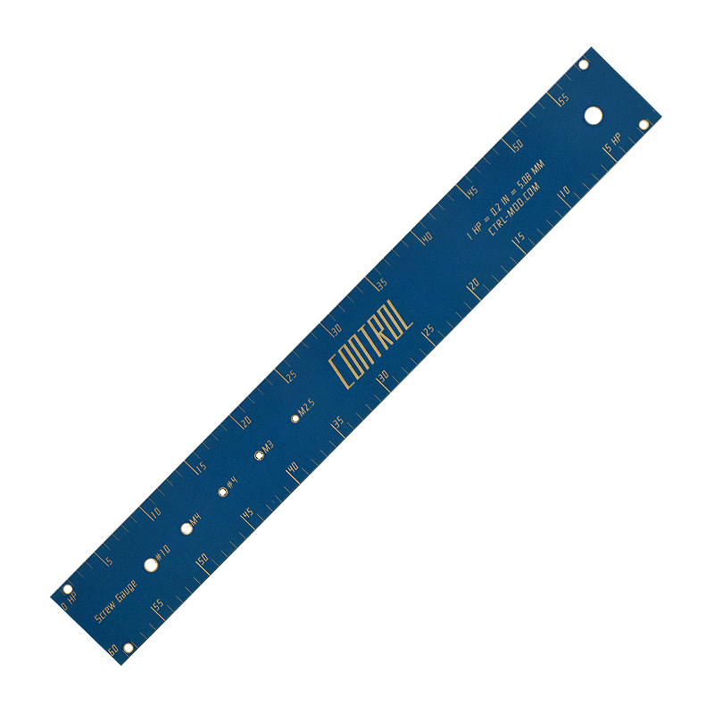 Full Size HP Ruler, Screw Gauge & 60HP 1U Blank – Control