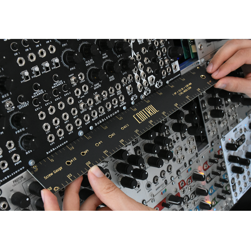 Full Size HP Ruler, Screw Gauge & 60HP 1U Blank – Control